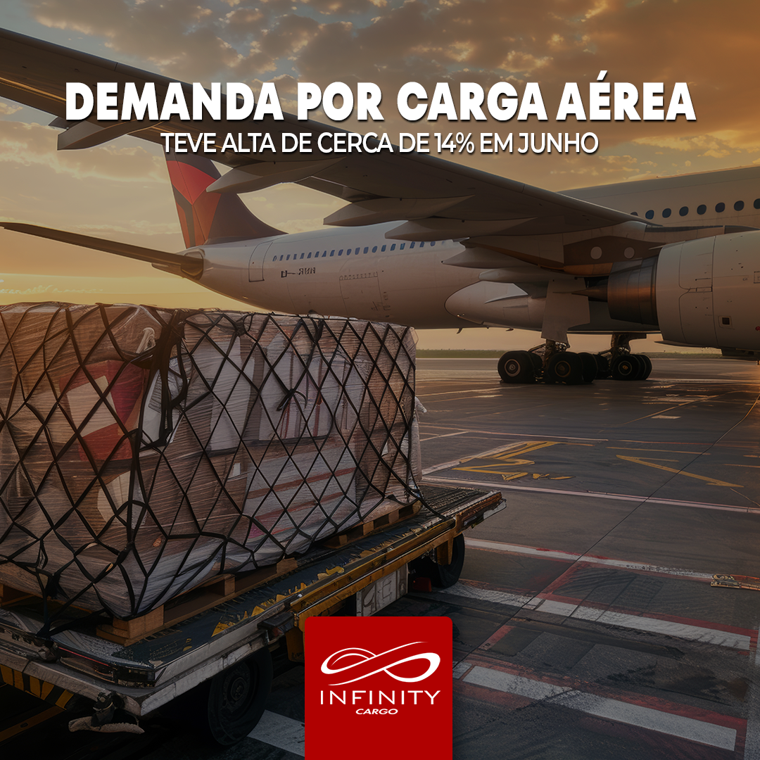 Demanda por carga aérea teve alta de cerca de 14% em junho – Infinity Cargo